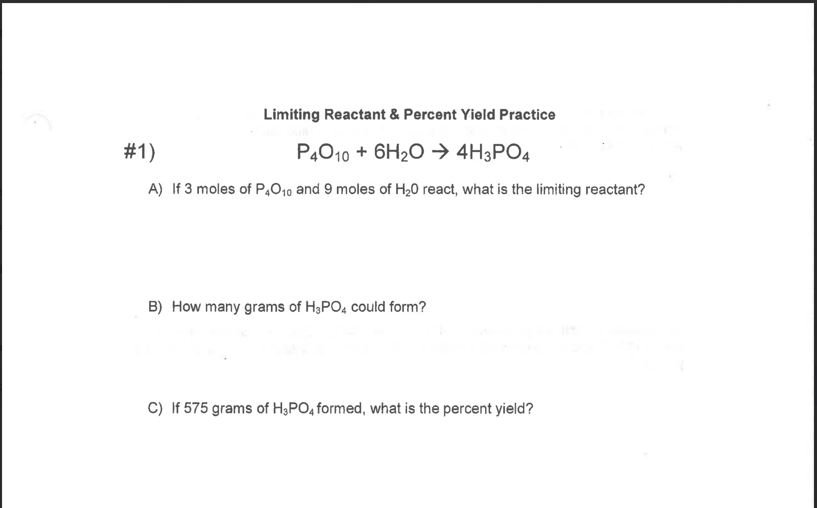 Limiting Reactant Explained: Step-by-Step Guide & Practice Problems — CHEMDUNN